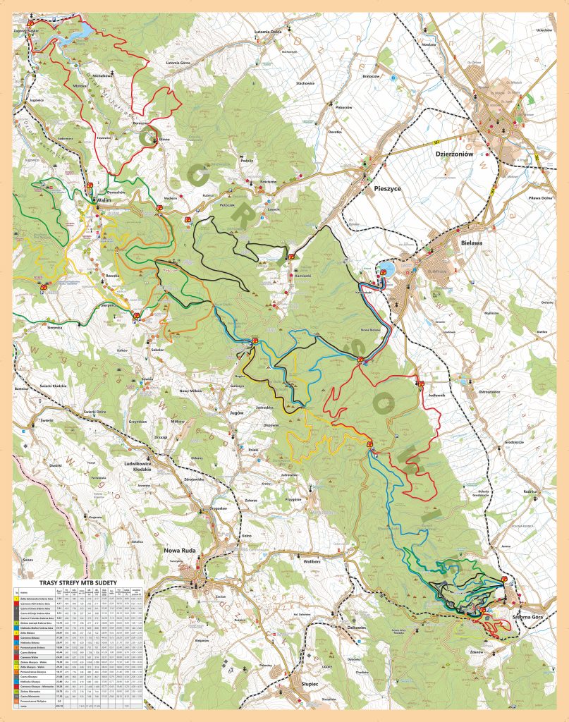 MAPY – Strefa MTB Sudety